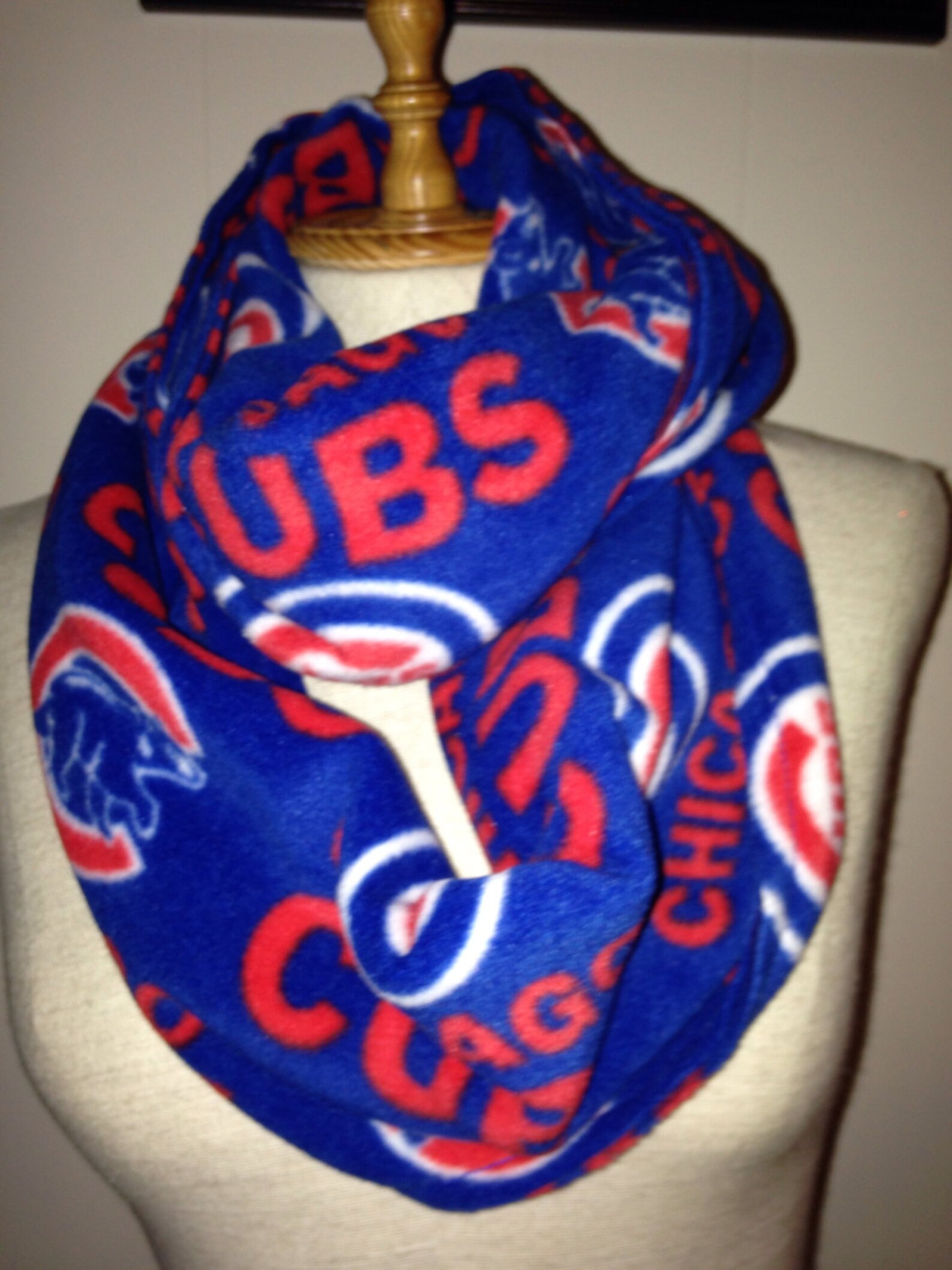 Chicago Cubs Fleece Infinity Scarf Neck Warmer - Etsy
