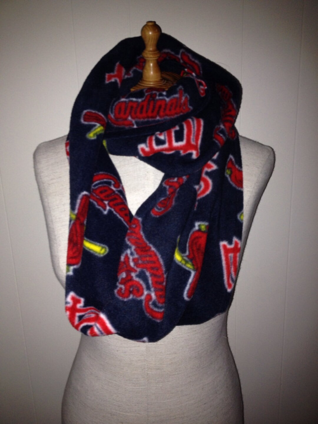 St. Louis Cardinal Fleece Infinity Scarf - Etsy