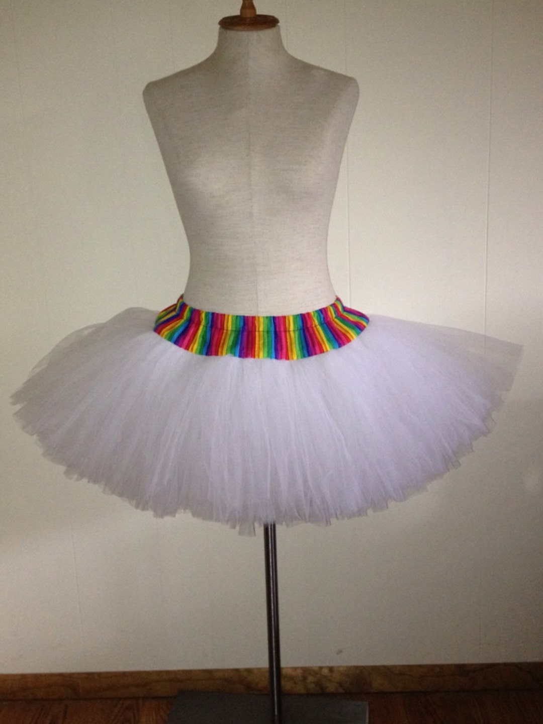 Adult Tutu Rainbow Pride White Wedding Color Run Tutu - Etsy
