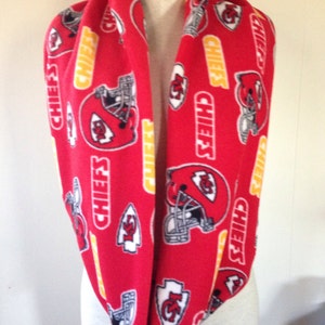 Kansas City Chiefs Fleece Infinity Scarf: Arrowhead Kingdom - Etsy