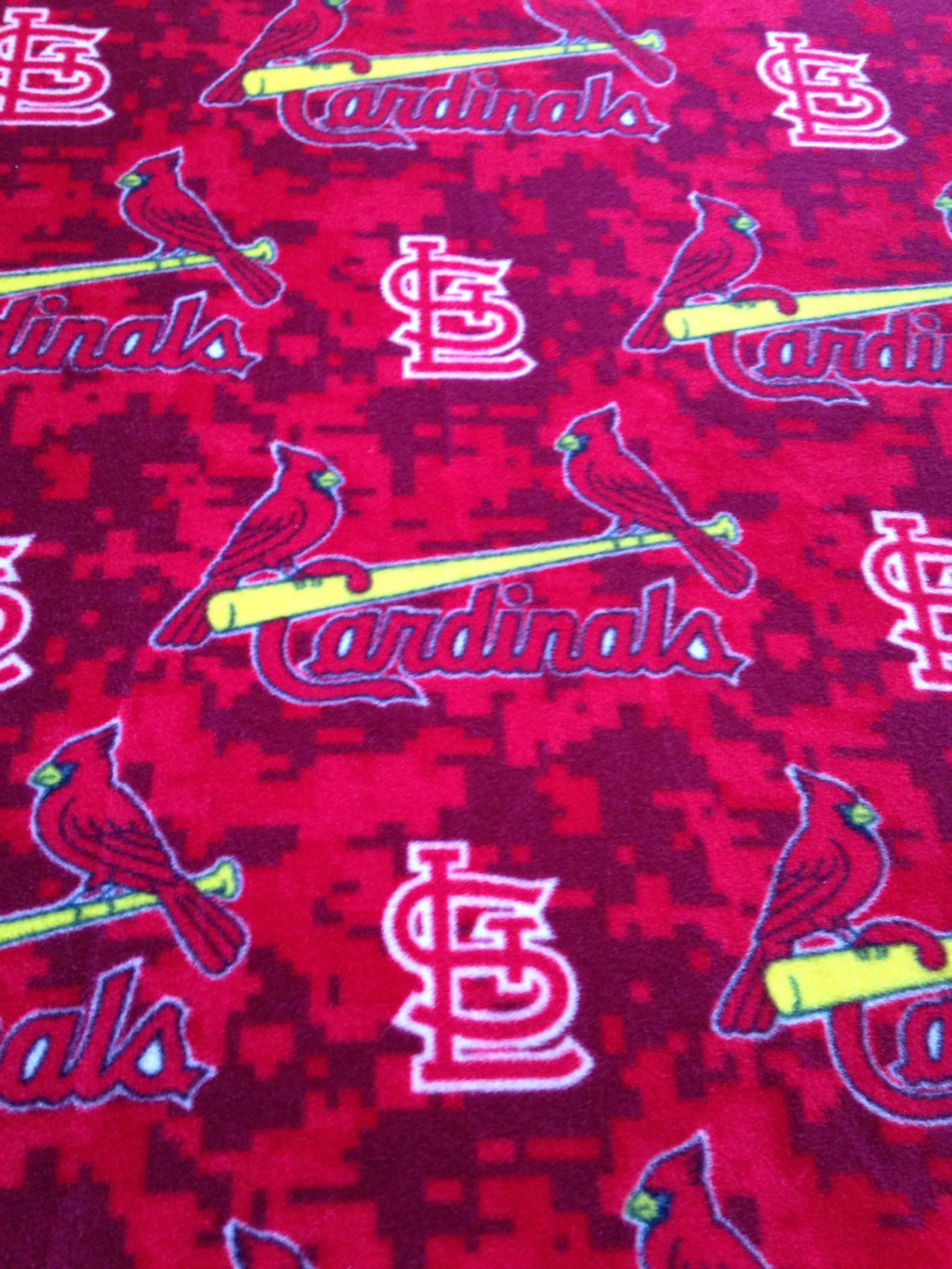 St. Louis Cardinal Birds on the Bat Red Digital Camo Fleece Infinity ...