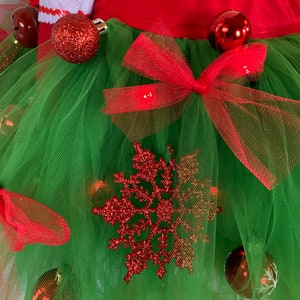 Adult Christmas Tutu Size Medium Ready to Ship Red Decorated Tutu Red ...
