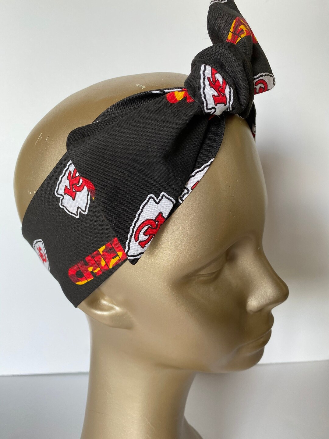 Kansas City Chiefs Black and Camo Headband Knot Headband - Etsy