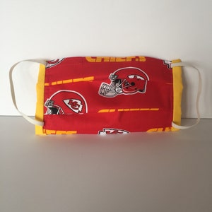 Face Mask Kansas City Chiefs Washable Fabric Three Layer Face Protector ...
