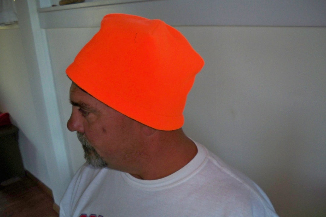 Reversible Camo/ Hunter Orange Fleece Hat - Etsy