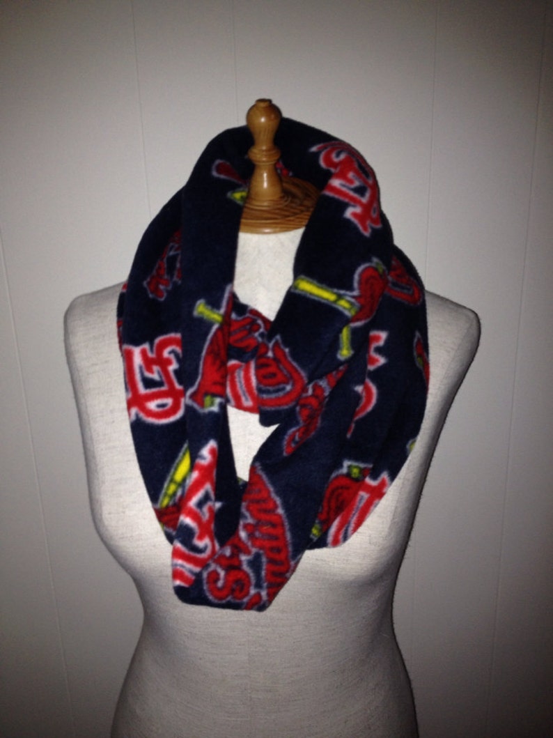 St. Louis Cardinal Fleece Infinity Scarf - Etsy