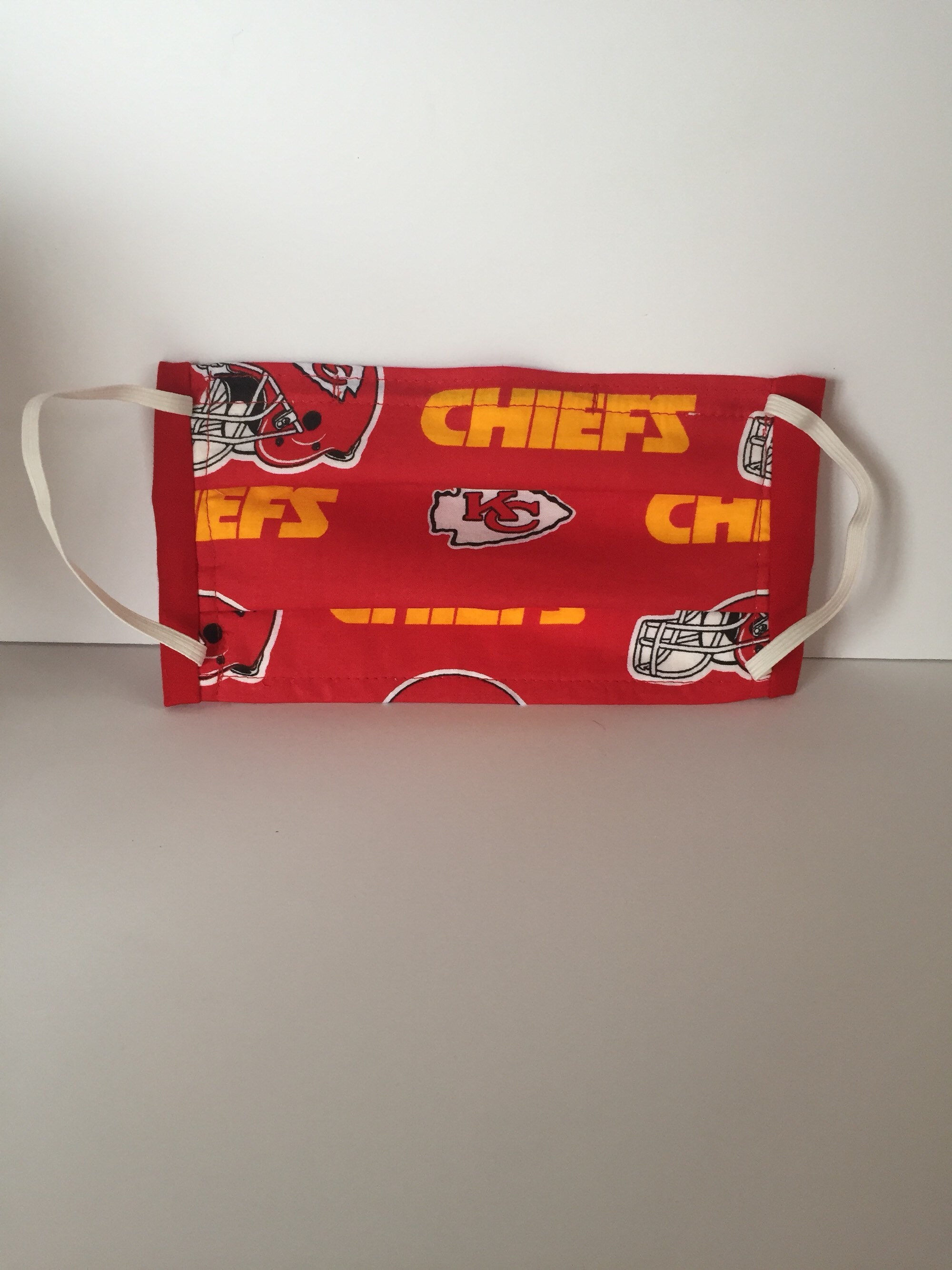 Face Mask Kansas City Chiefs Washable Fabric Three Layer Face Protector ...