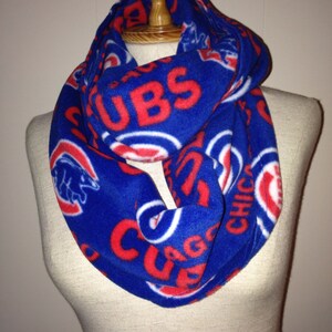 Chicago Cubs Fleece Infinity Scarf Neck Warmer - Etsy