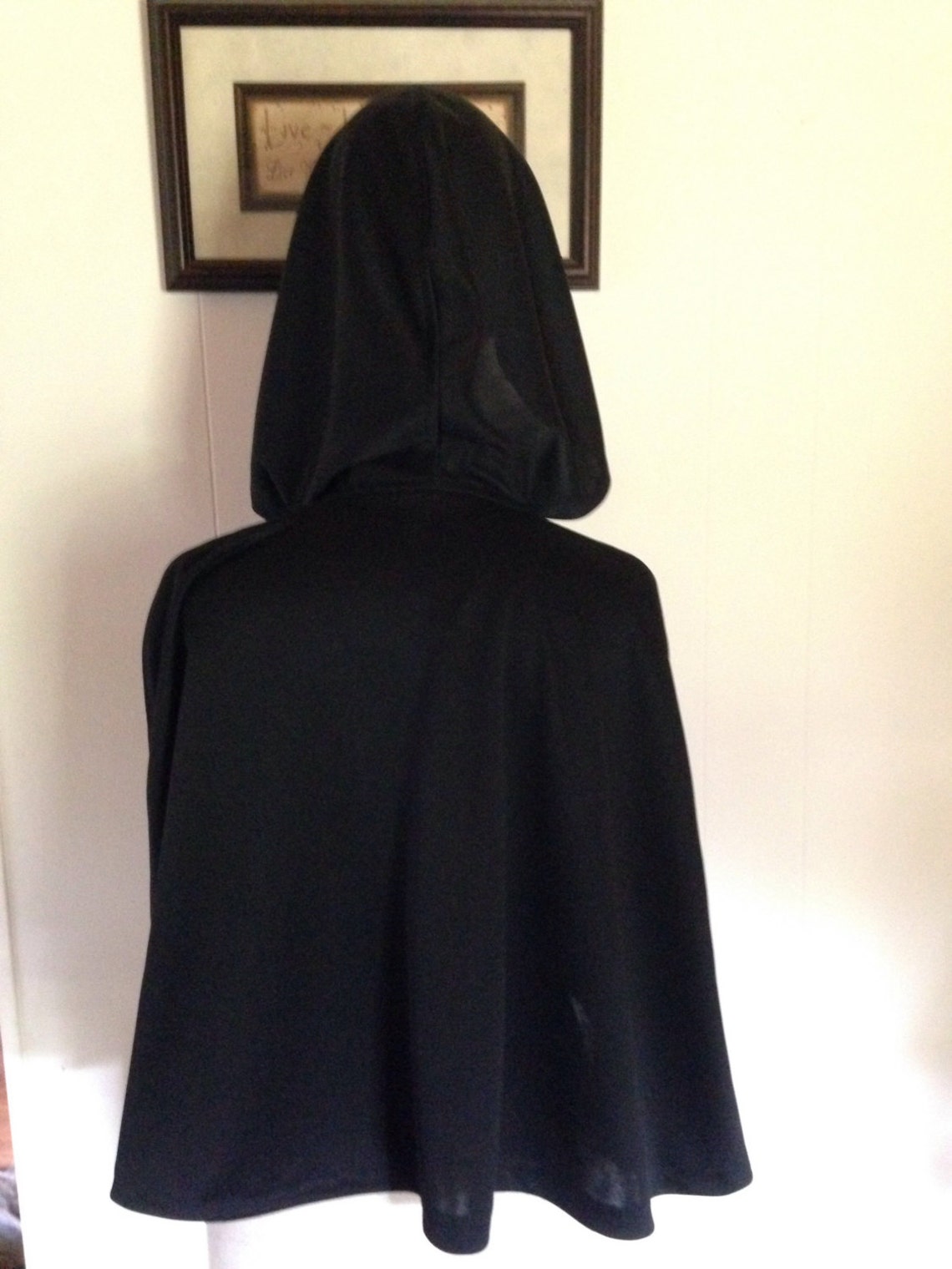 Sith Lord Black Cape Short and Sassy Black Witch Cape Cloak | Etsy