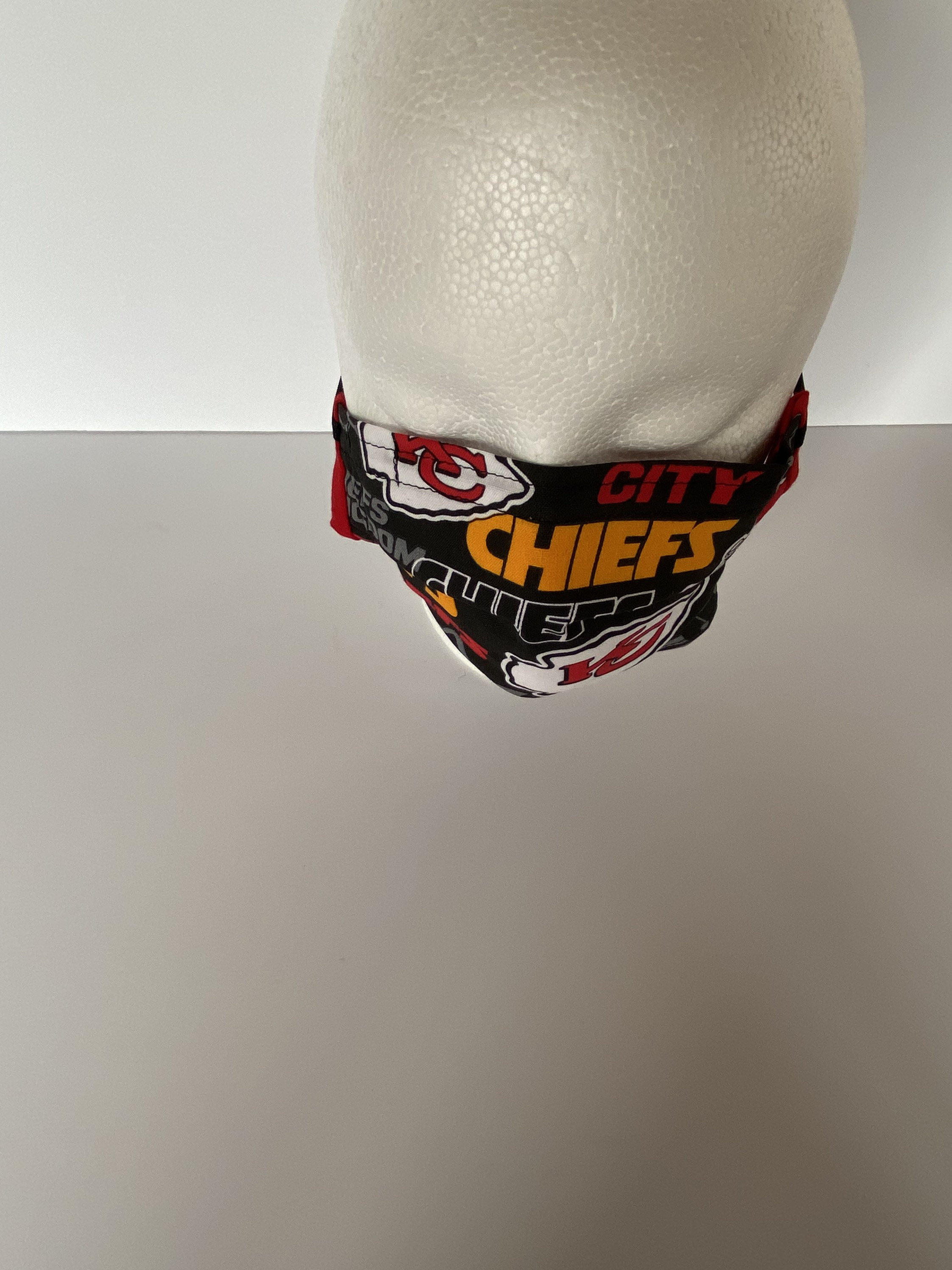 KC Face Mask Kansas City Chiefs Kingdom Washable fabric three | Etsy