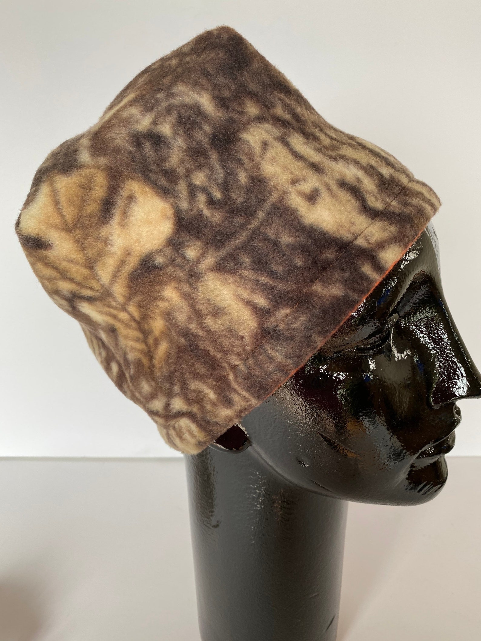 Reversible Camo/ Hunter Orange Fleece Hat - Etsy