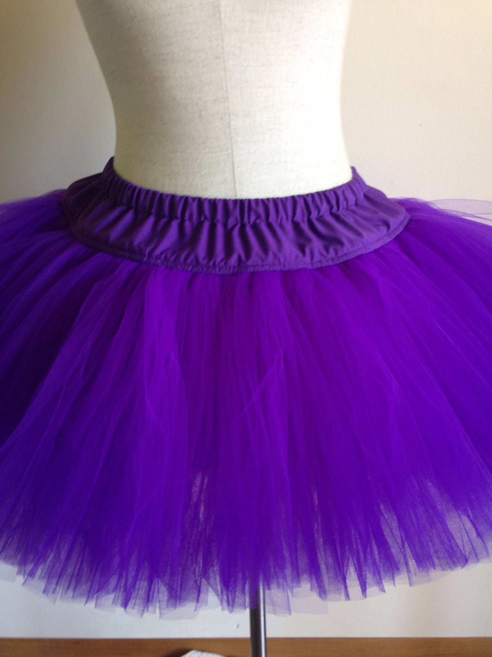 Adult Tulle Tutu: Custom Color Fabric Waistband (27-39" Waist) - Etsy