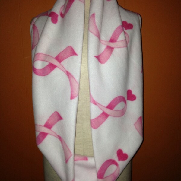 Pink Ribbon Fleece - Etsy