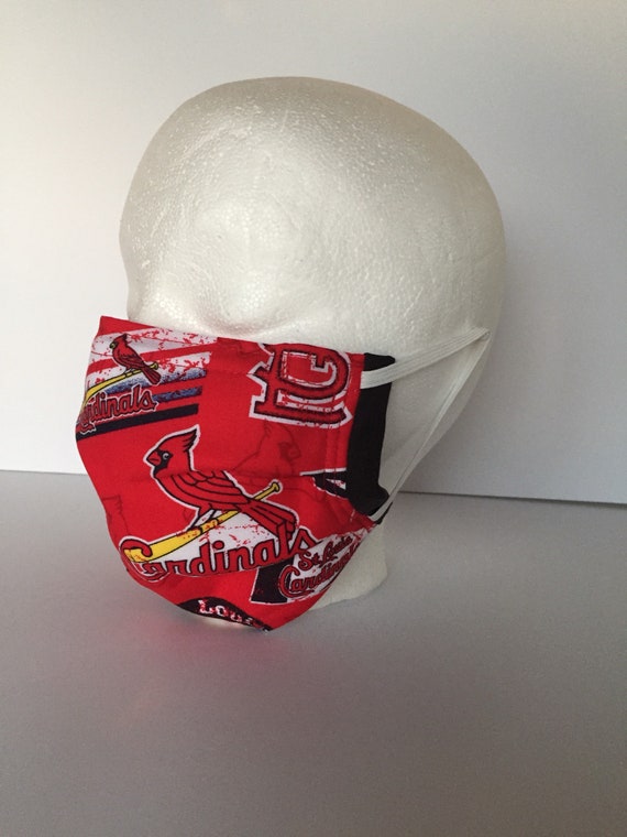 Face Mask St. Louis Cardinals Vintage Print Washable Fabric | Etsy