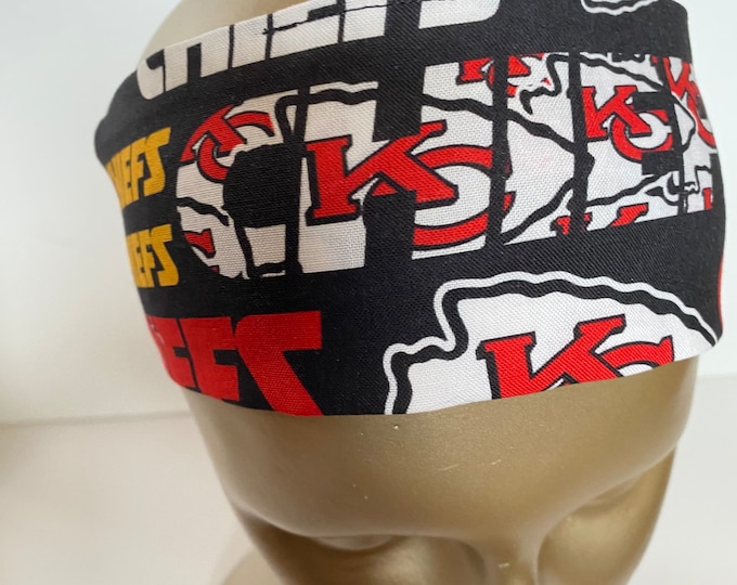 Kansas City Chiefs Black Headband Knot Headband - Etsy