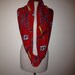 Cardinal Red Fleece Infinity Scarf - Etsy