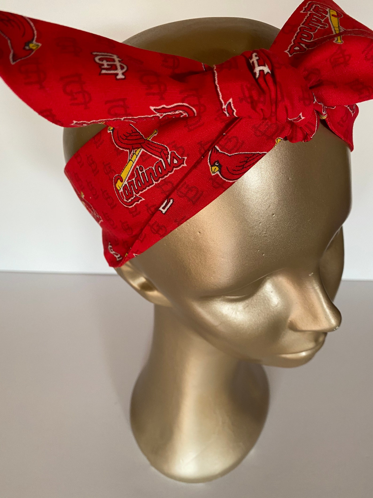 St. Louis Cardinals Red Baseball Headband Knot Headband - Etsy