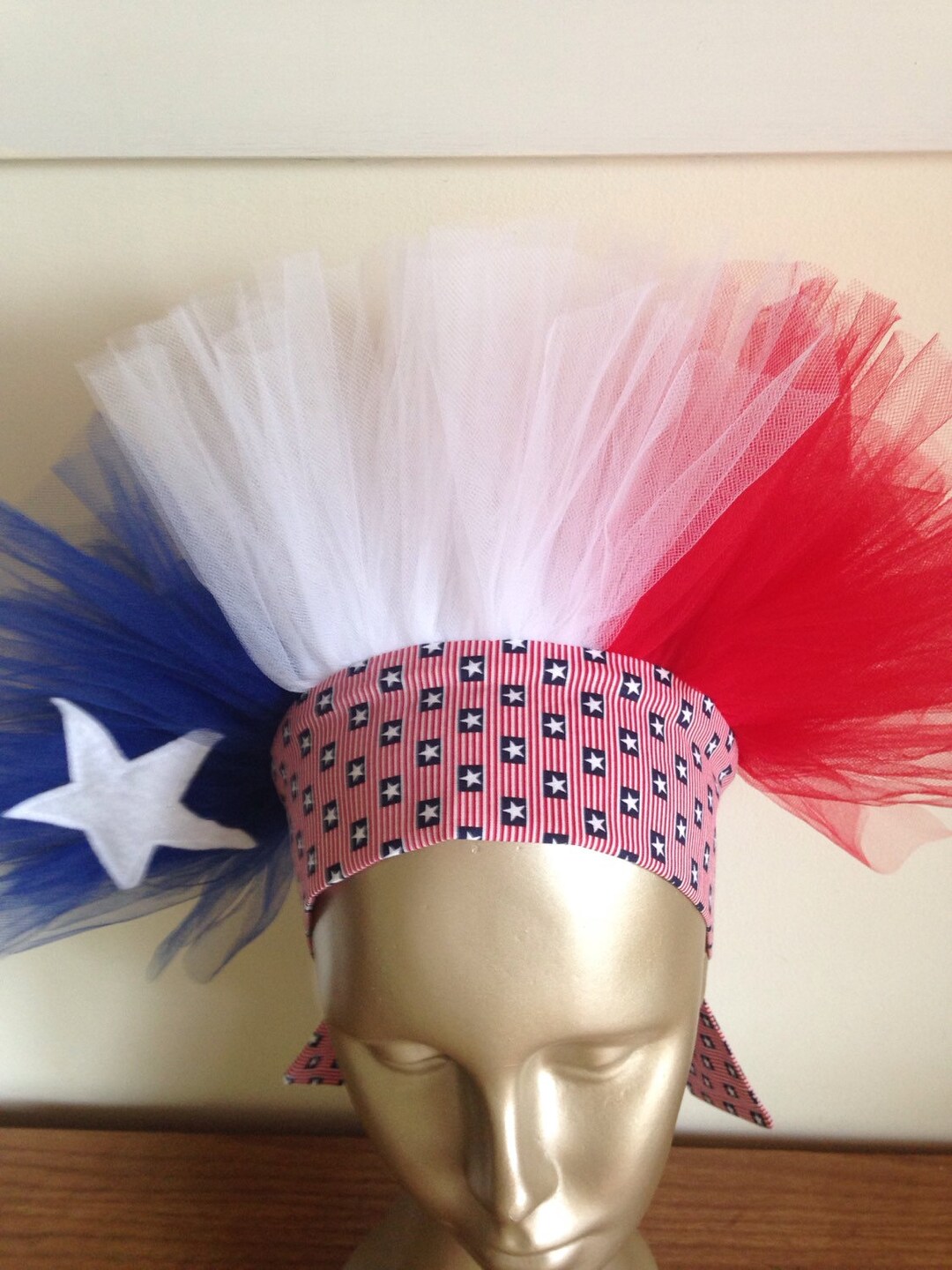 Texas Flag Headband Tutu Stars and Stripes Red White and Blue Lone Star ...