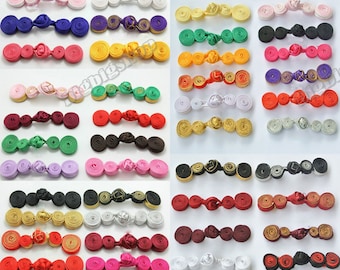 Fabric Sewing Fasteners Satin Flower Handmade Chinese Closure | Etsy