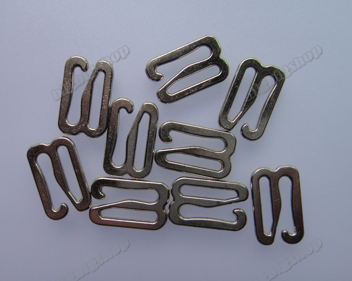 100pcs Metal Bra Strap Hardware Hoops Lingerie Adjustment Bikini S ...