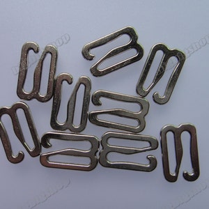 100pcs Metal Bra Strap Hardware Hoops Lingerie Adjustment Bikini S ...