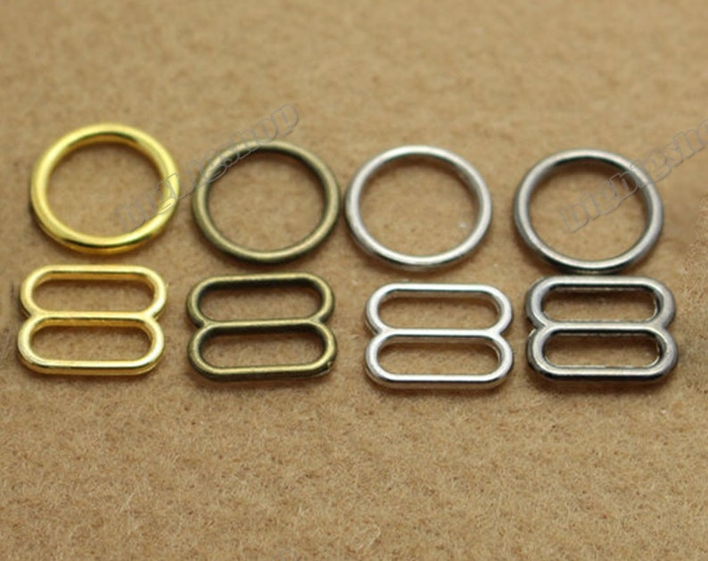 Lots 200set Metal Bra Lingerie Adjustment Strap Slides and - Etsy