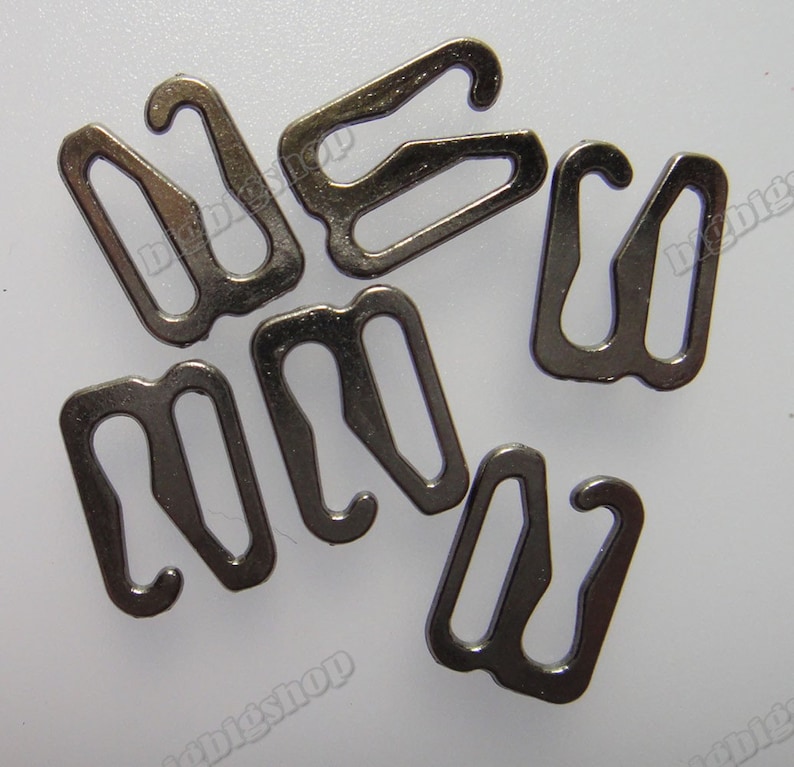 100pcs Metal Bra Strap Hardware Hoops Lingerie Adjustment Bikini S ...