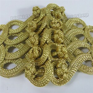 5 Chinese Frog Button Closures Hook and Eye Sewing Fasteners Hand Knit ...
