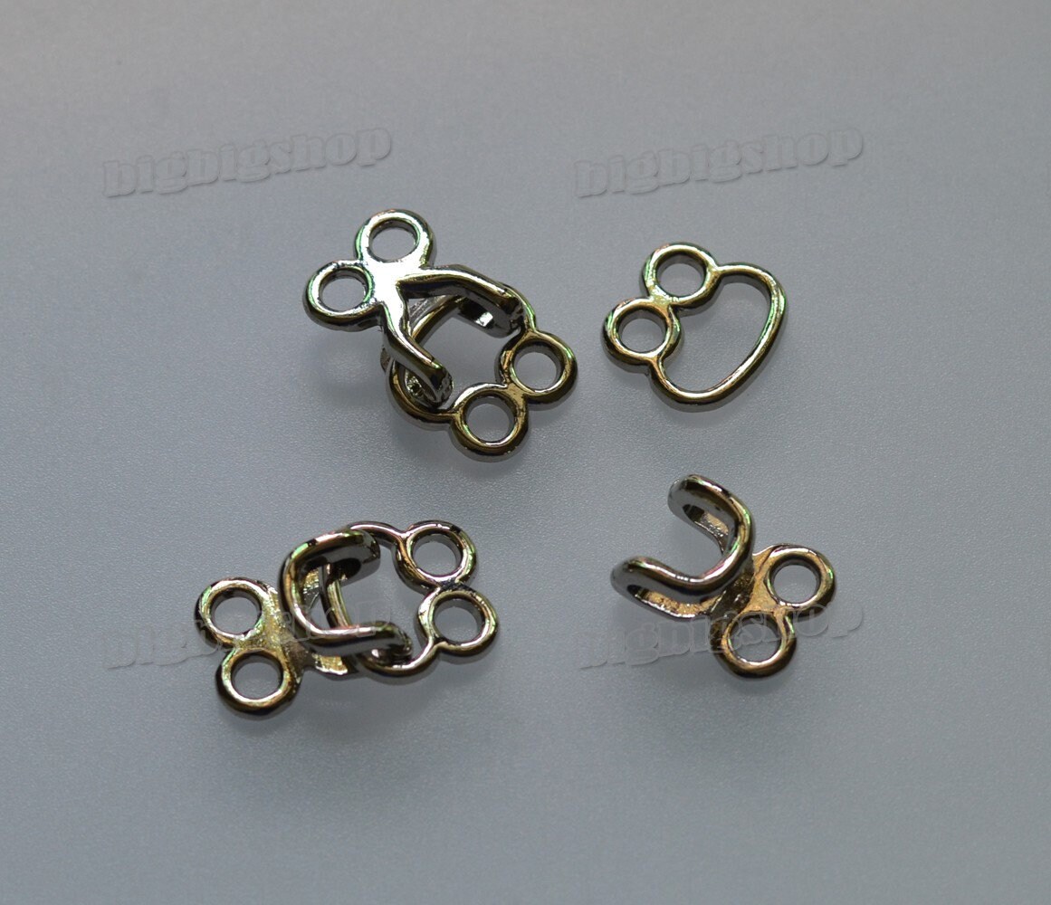Brass Metal Hook and Eye Fur Coat Clasps Closure Bikini Bra Strap ...