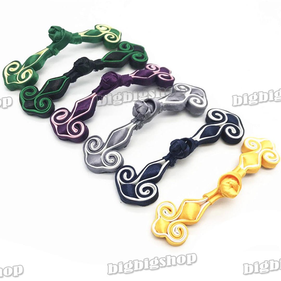 1 Sewing Fasteners Knotting Fabric Chinese Frog Button Timothy-grass ...