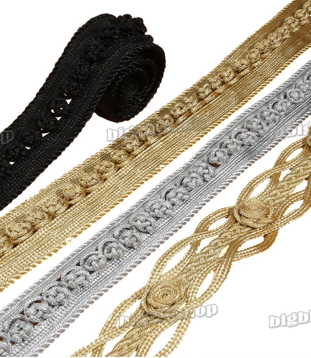 1yard Chinese Knot Knit Handwoven Polyester Plaited Ribbon Binding ...