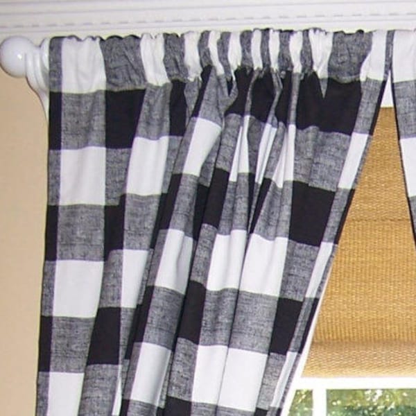 Buffalo Check Valance - Etsy