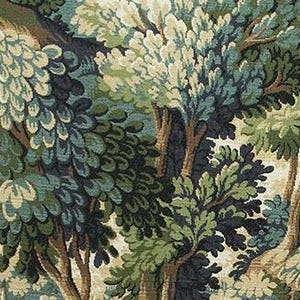 Pair Into the Woods Tapestry Fabric Drapery, Panel 24" 52" Wide, Trees ...