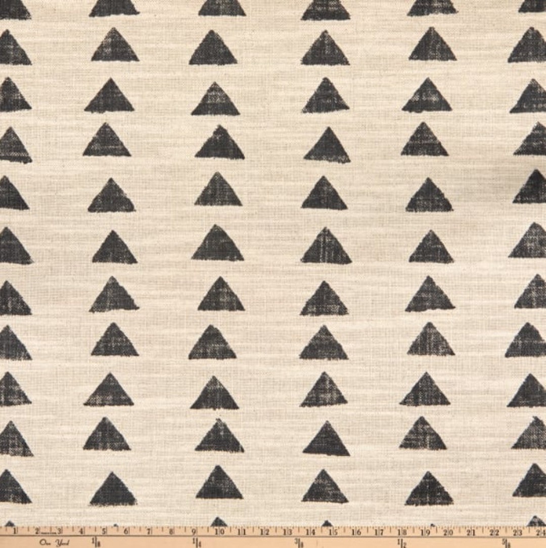 P Kaufmann Nomadic Triangle Luxury Linen, Beige Black Arrow, Bedroom ...