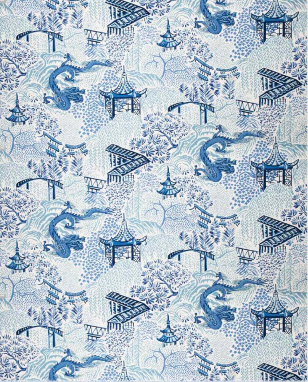 Chinoiserie, Vern Yip Dragon Linen Drapes,chinese Design, Custom ...