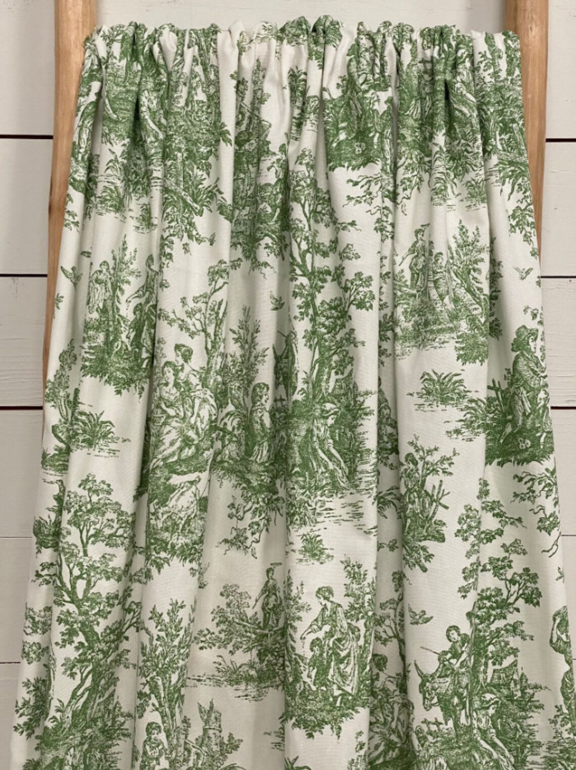 Toile Curtains Cotton Duck Custom Curtains Pair Drapery - Etsy