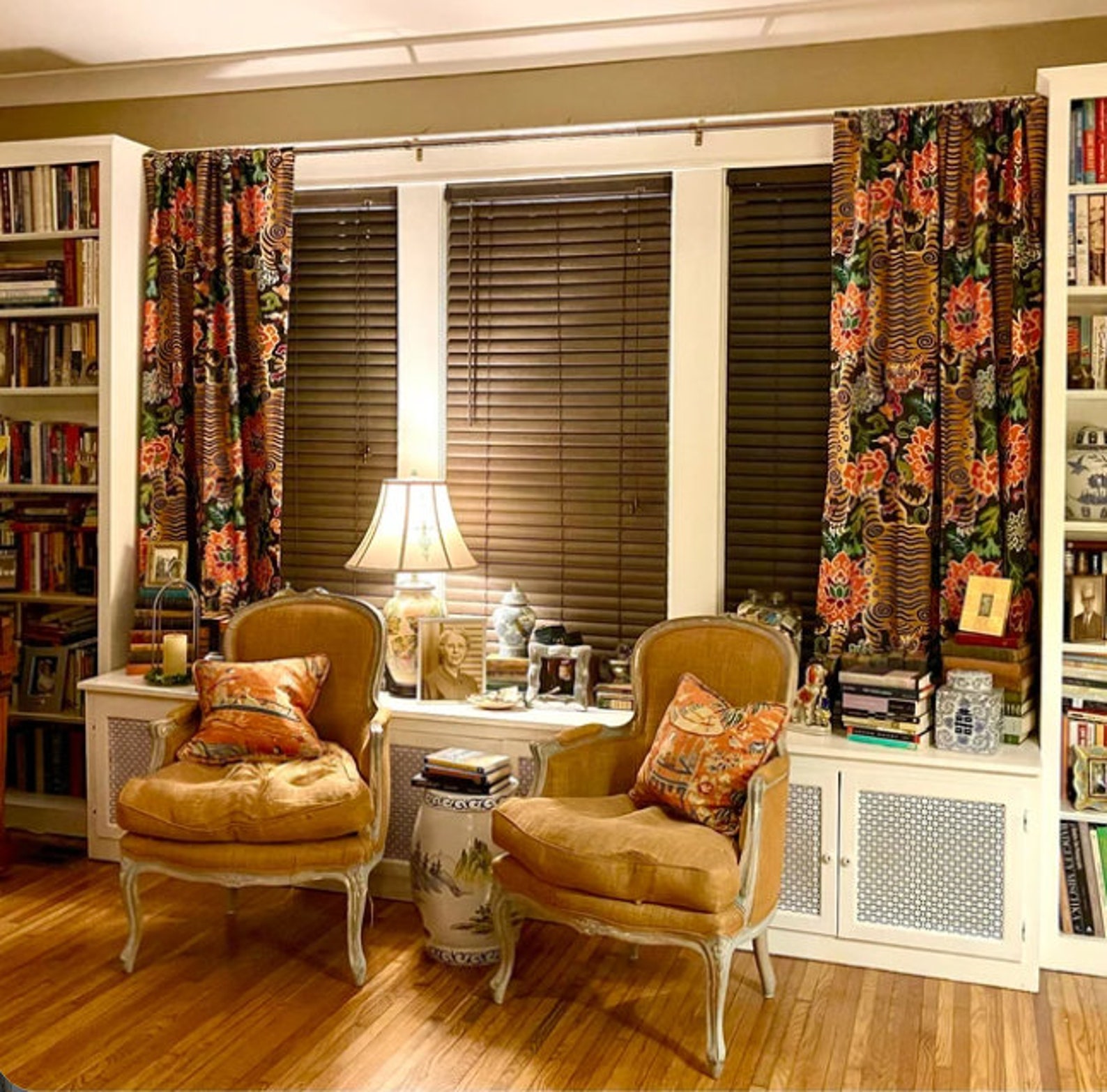 Slate Tiger Curtains, Cotton Basketweave Drapes, Bedroom, Living Room ...