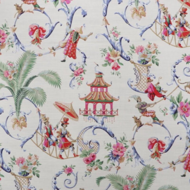 Pink Toile Curtains - Etsy