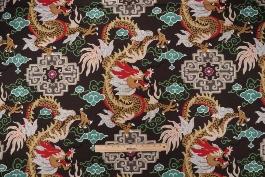 Chinoiserie, Himilayan Dragon Drapes, Asian Chinese Design, Custom ...
