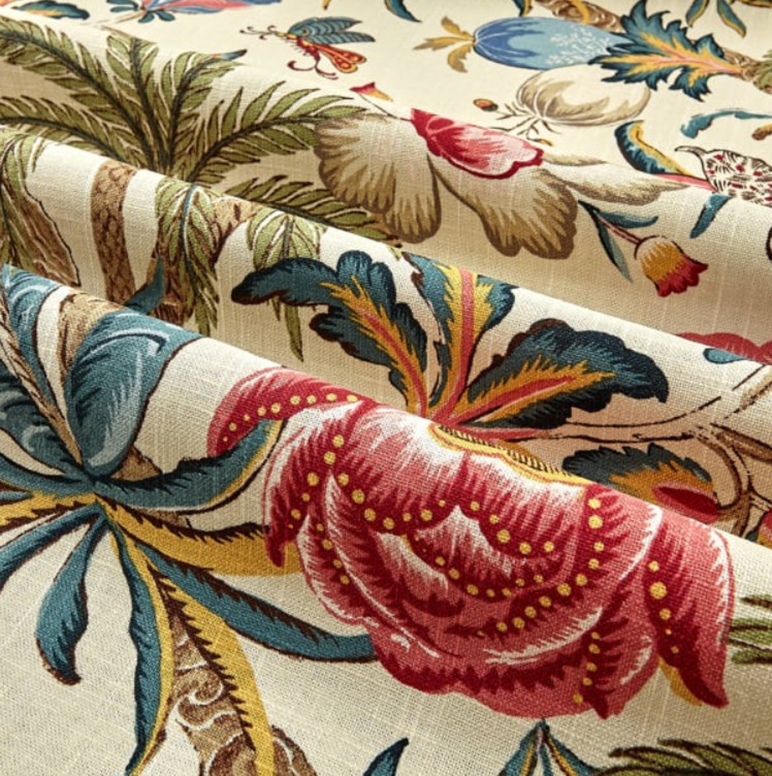 Waverly Exotic Jewel Luxury Linen, Bedroom, Living Room, Kitchen ...