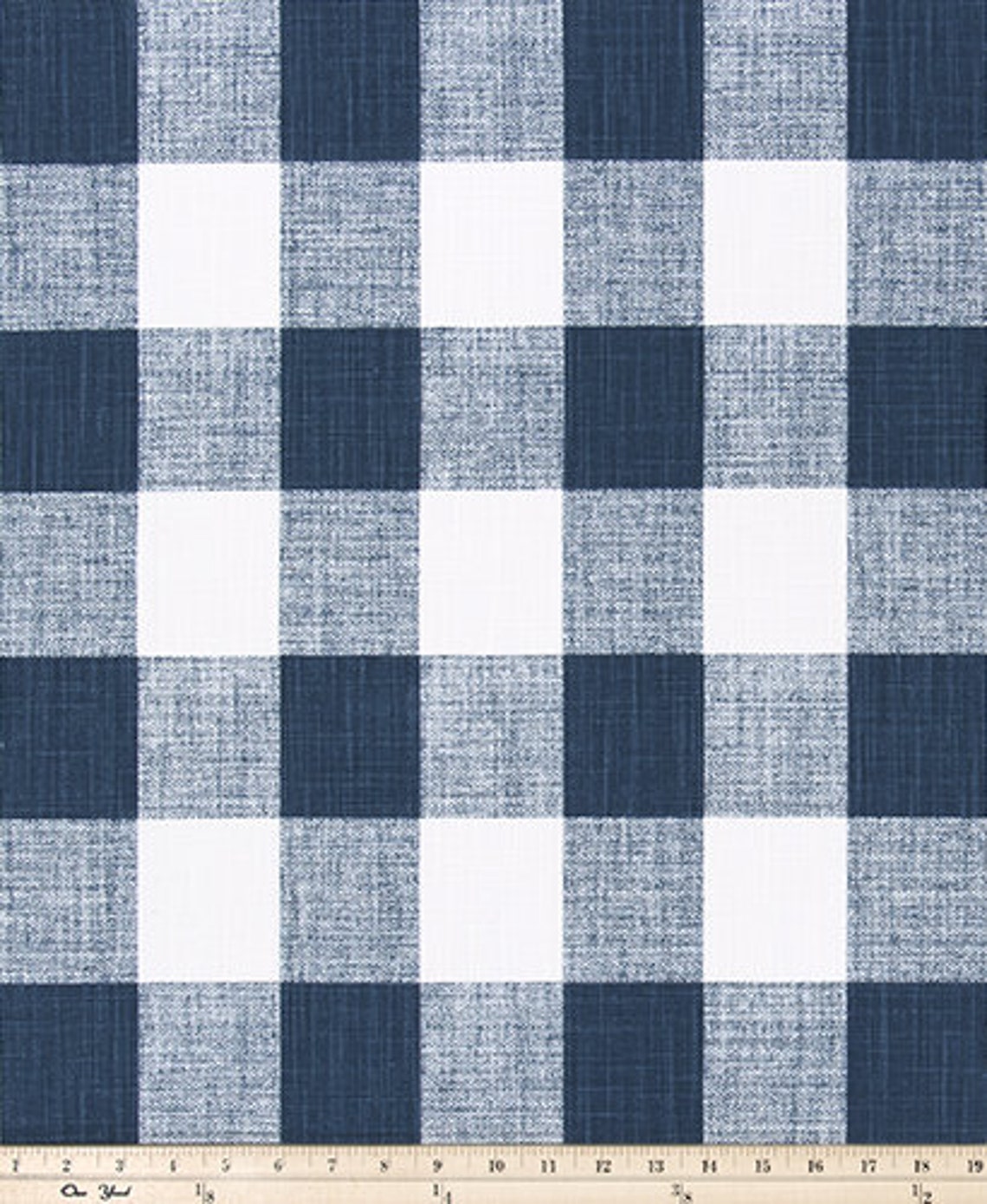 Blue Valance - Italian Denim - Premier Prints Cotton - Window ...