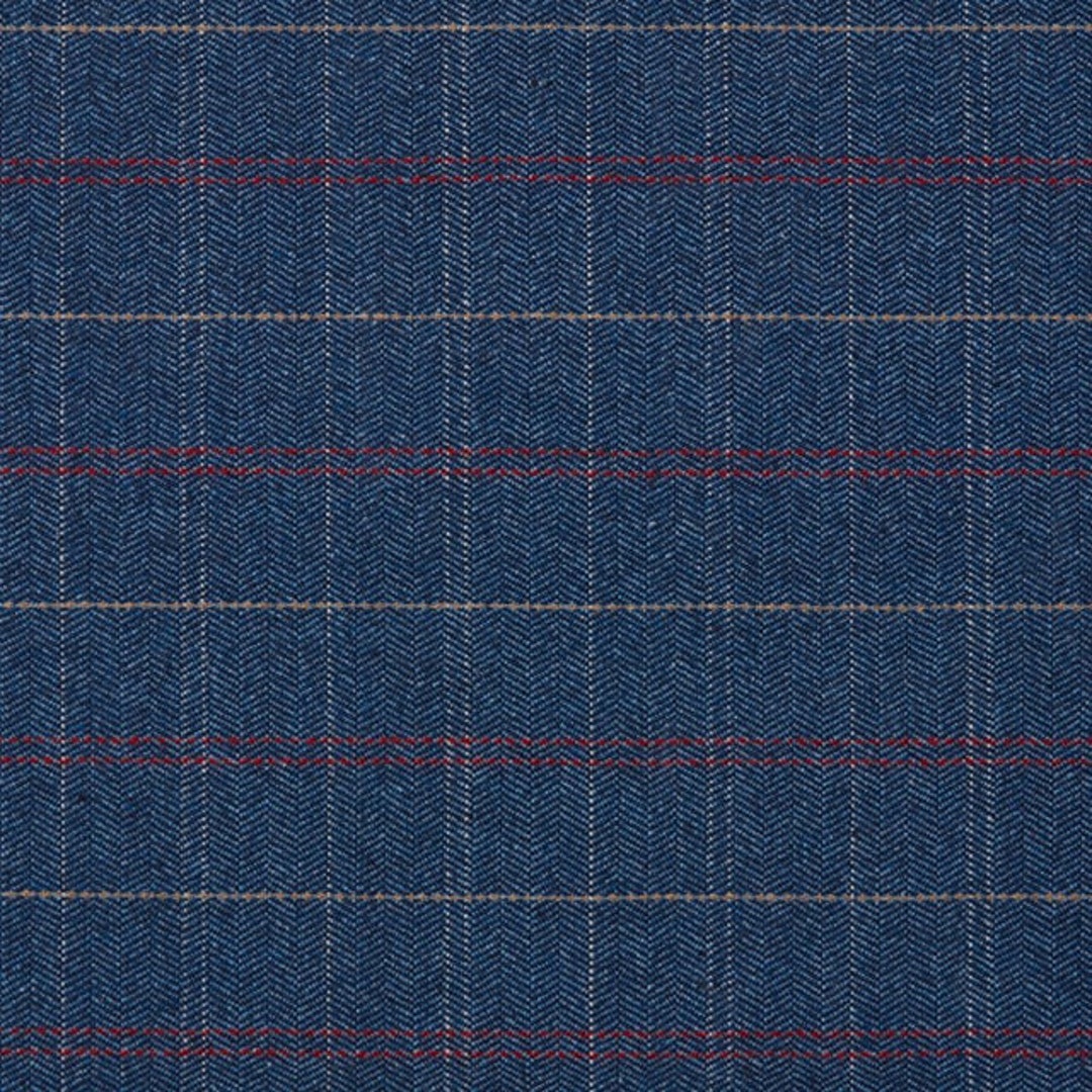 Luxury Drapes, Wool Plaid Check Blue Check, Flannel W/ Soft Drape ...