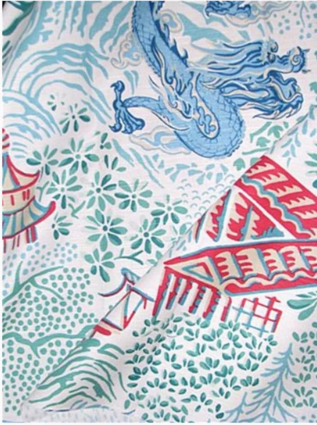 Chinoiserie, Vern Yip Dragon Linen Drapes,chinese Design, Custom ...