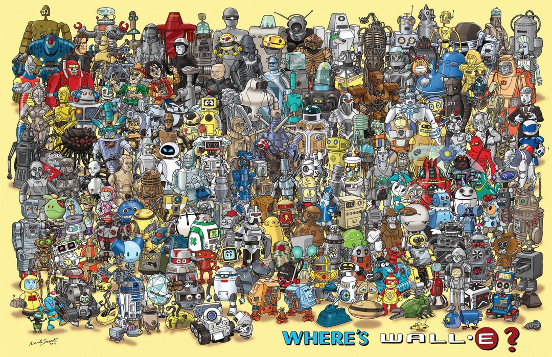 Bogof 'where's WALL-E' A1 Size Poster - Etsy