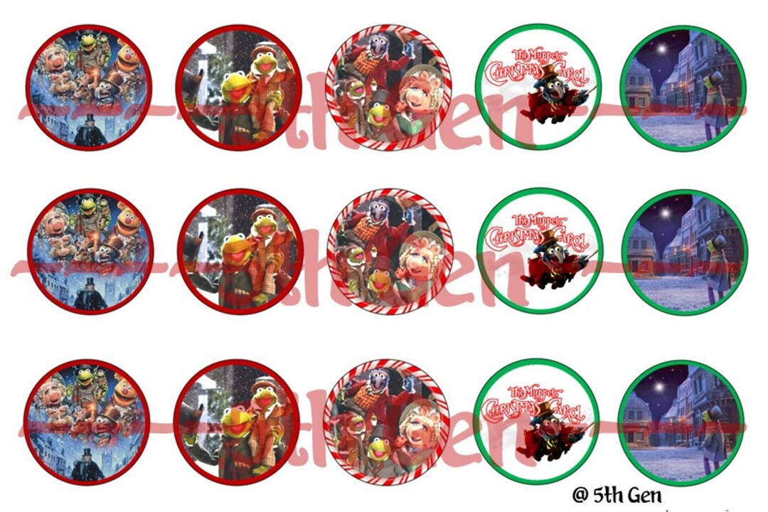 Muppet Christmas Bottle Cap Images - Etsy