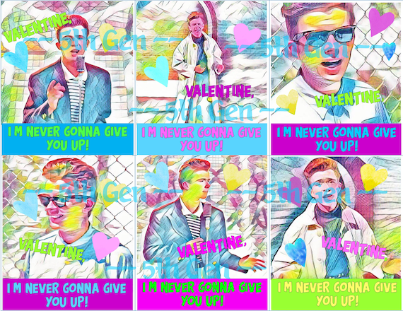 Rick Roll School Paper Clipart