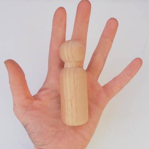 LARGE MAN Peg Dolls Blank Wooden People 6 Unfinished Pegs - Etsy
