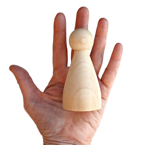 Large Wooden Peg People Man Unfinished DIY Set of 20 | Etsy