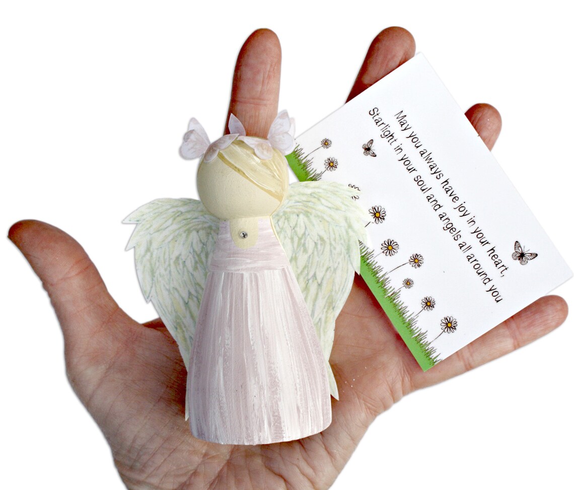 Friendship Angel for Best Friend Gift pink - Etsy