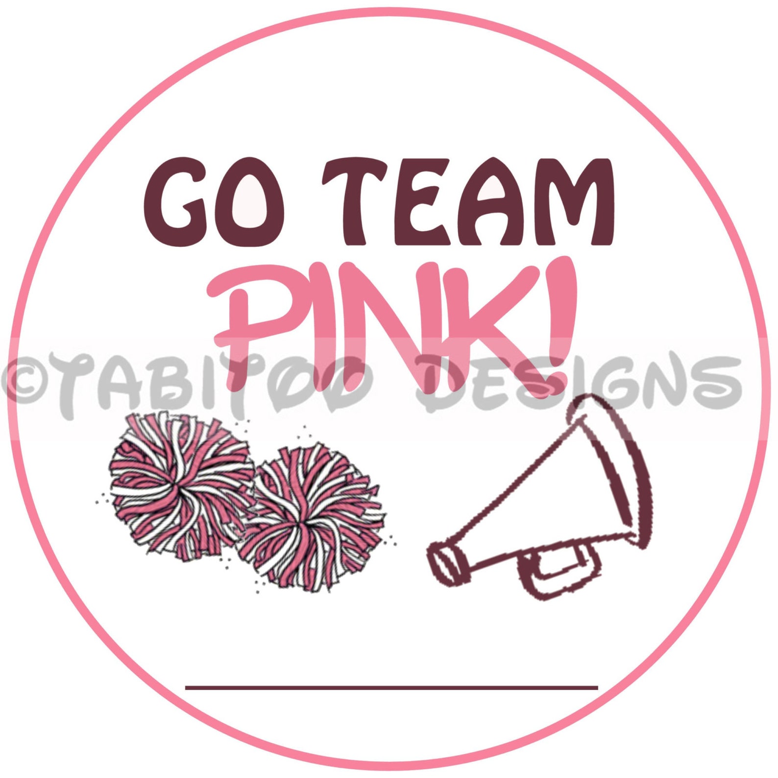 Go Team PINK and Go Team BLUE Gender Reveal / Baby Shower - Etsy